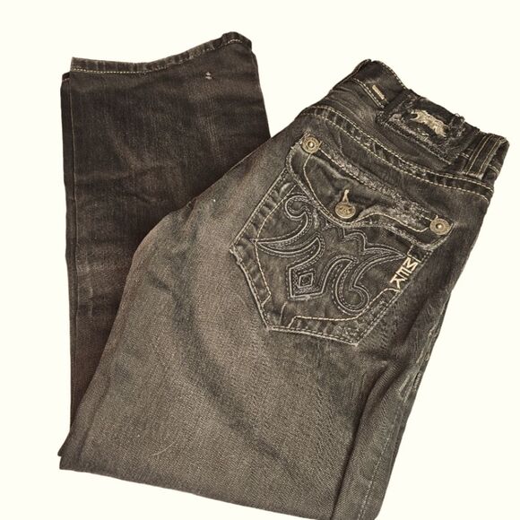 MEK | Jeans | Mens Mek Denim Boot Cut Distressed Black Jeans Oaxaca ...